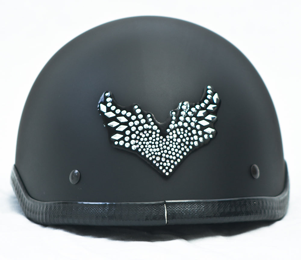 Rhinestone Helmet Patch Flying Heart – Warhawk Customs