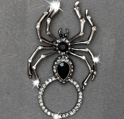 Sunglass Holder Pin Rhinestone Spider – Warhawk Customs
