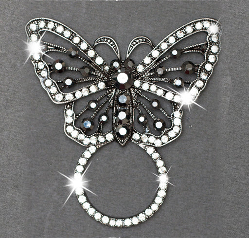 Sunglass Holder Pin Rhinestone Butterfly – Warhawk Customs