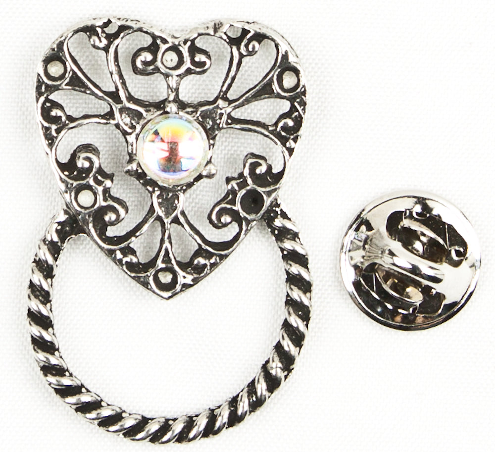 Sunglass Holder Pin Rhinestone Heart – Warhawk Customs